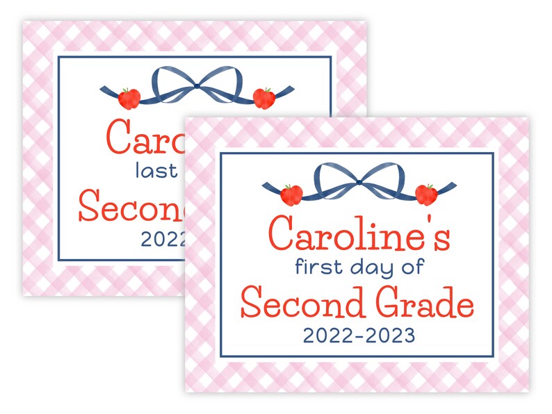Printable First Day of School Sign Reusable Last Day of - Etsy