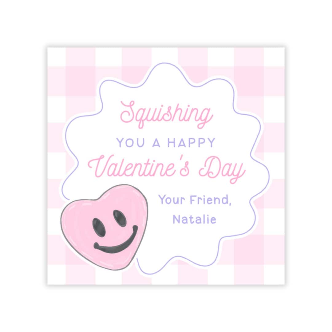 Printable Squishy Valentine Tag, Digital Squish Valentine Card ...