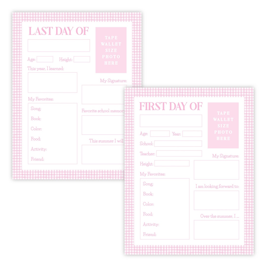 PRINTABLE School Memory Pages K–12 | Editable School Memory Book ...