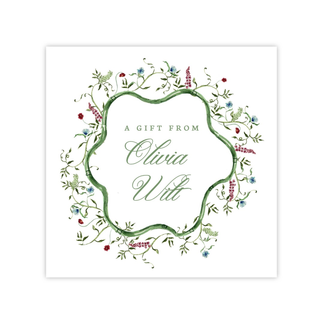 PRINTABLE Self-edit Gift Tag Template by Emily Wilt Designs | Printing ...