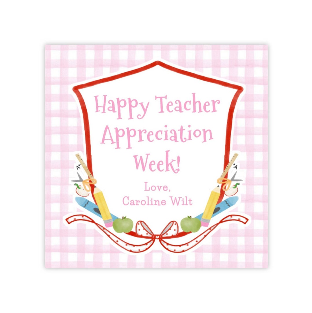 Printable Teacher Appreciation Gift Tag, Teacher Gift Tag, Teacher ...