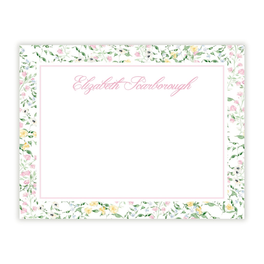 Printable Note Cards for Women, Personalized Note Cards, Printable Note ...