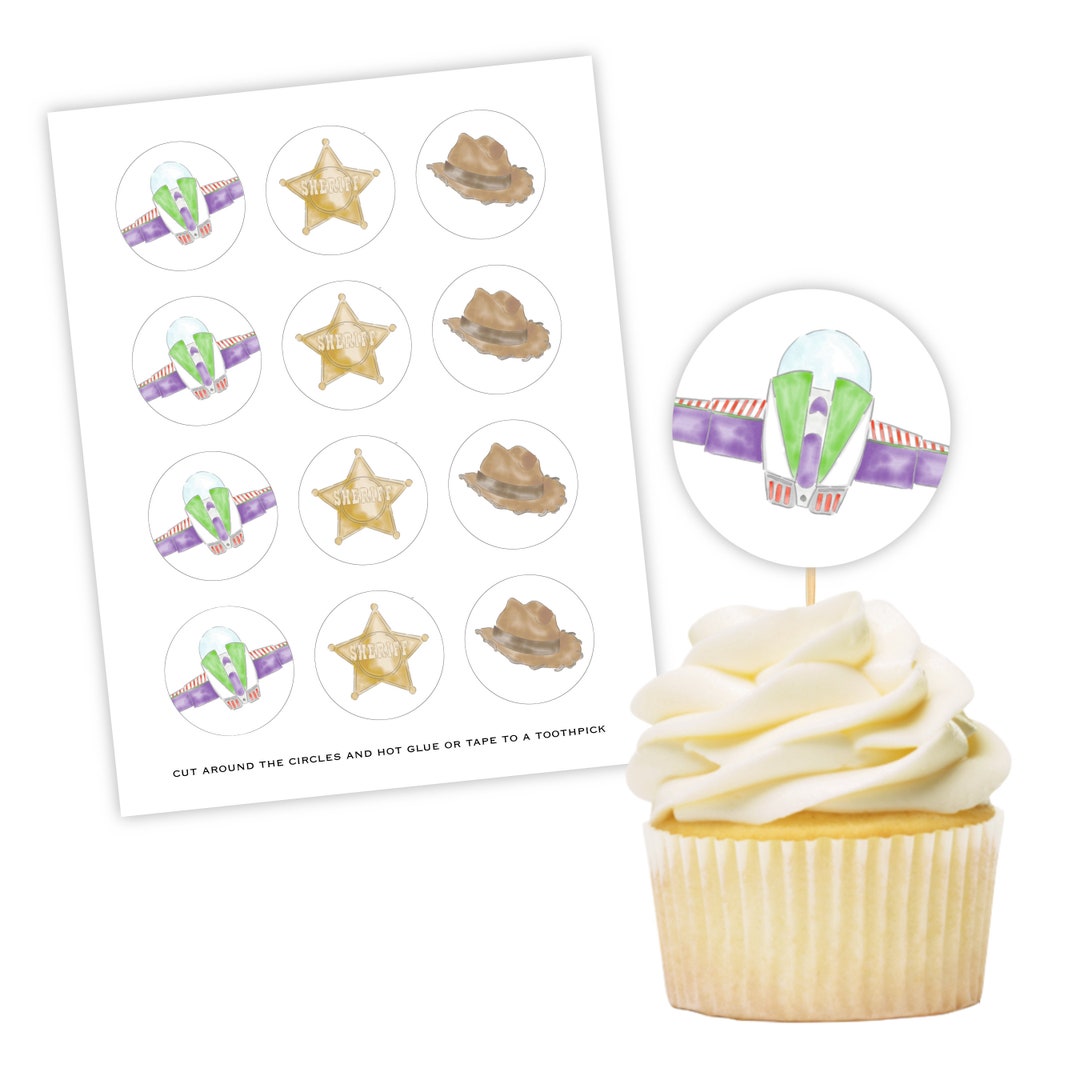 Printable Toy Birthday Cupcake Toppers, Toy Friends Birthday Party ...