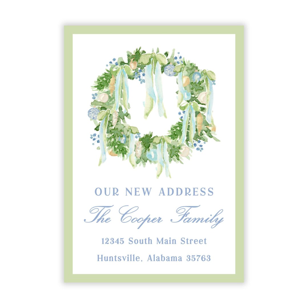 Printable Change of Address Cards, New Address Enclosure Cards, Digital ...