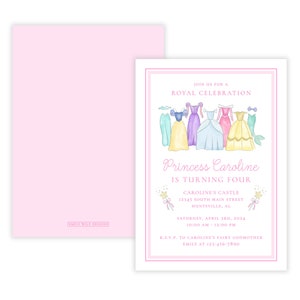 PRINTABLE Princess Birthday Invitation | Girl’s Royal Celebration Party ...