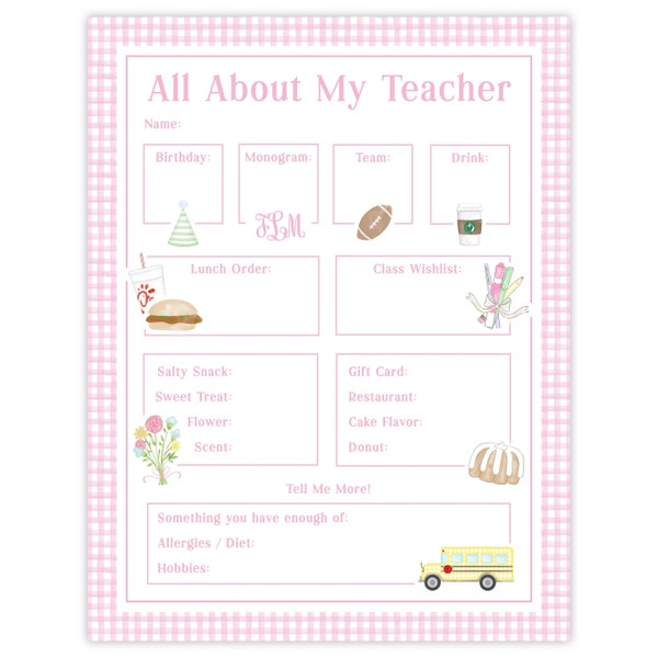 Printable Teacher - Etsy