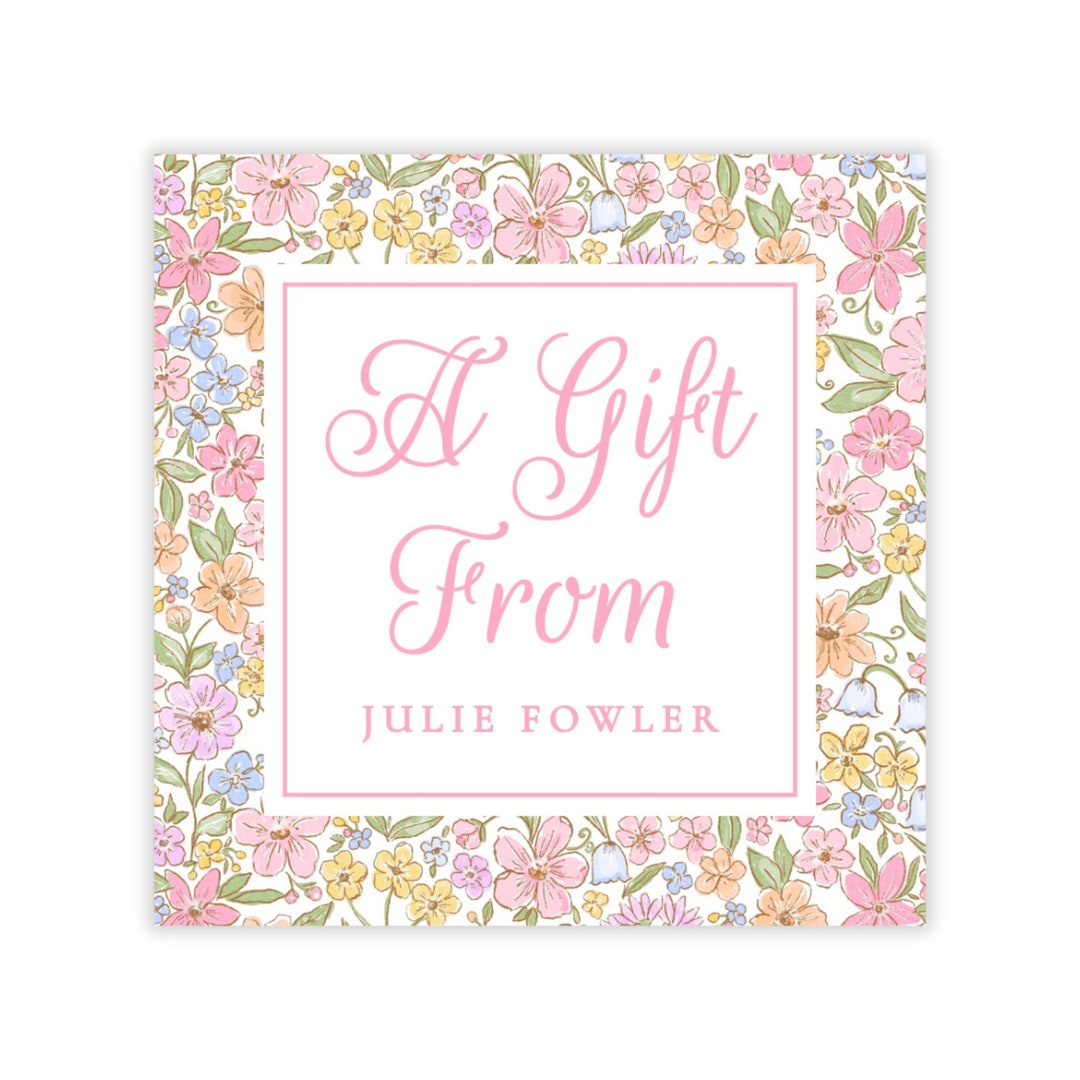 PRINTABLE Self-edit Gift Tag Template | Editable Corjl Template ...