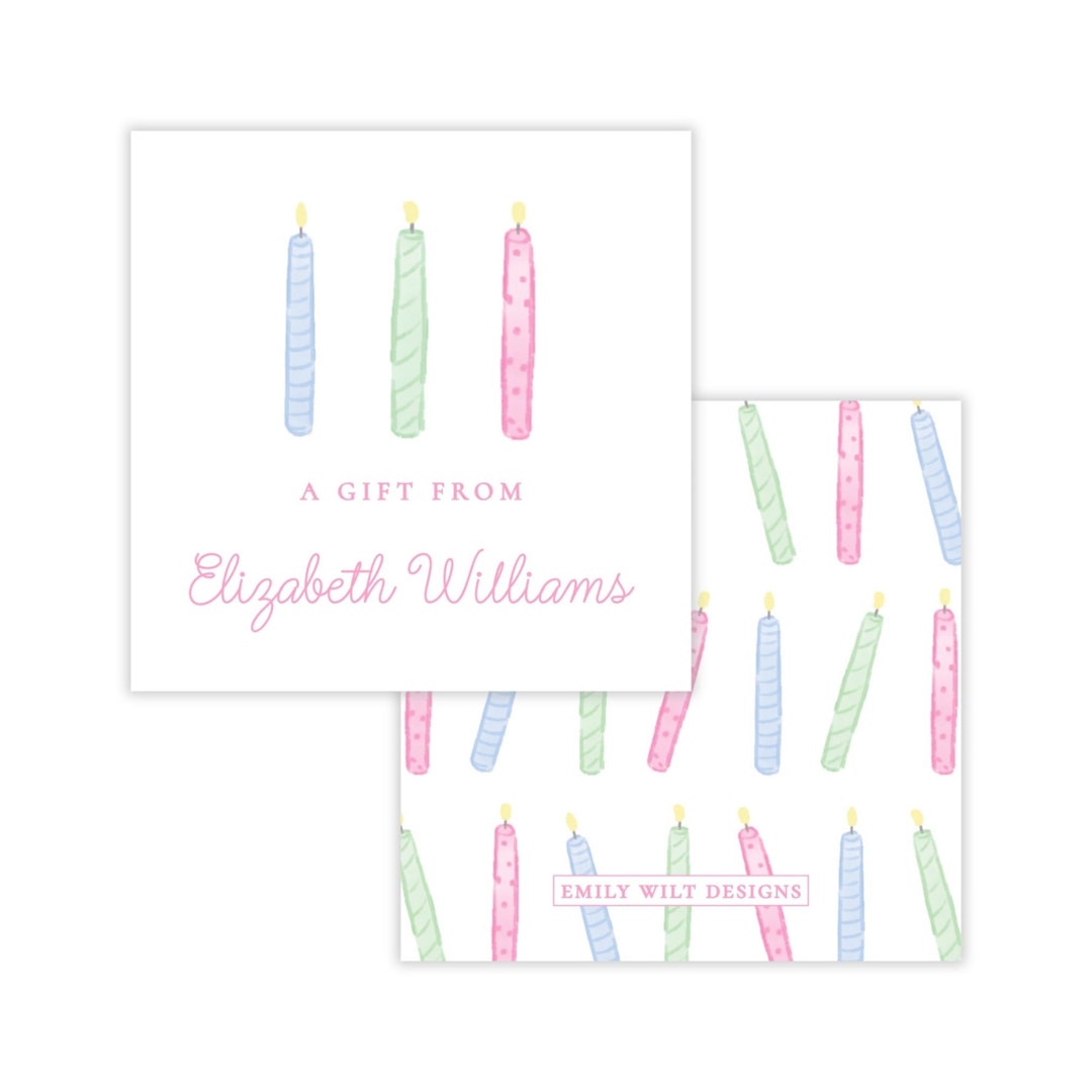 PRINTABLE Birthday Gift Tag Template | Editable Corjl Tag for Kids or ...