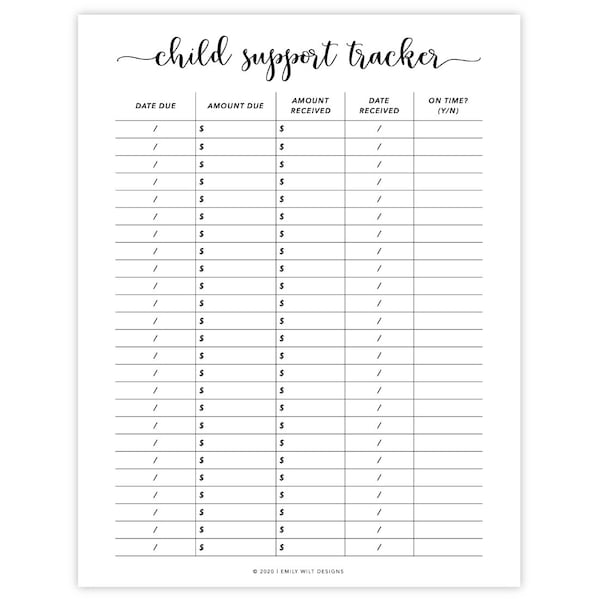 Home Payment Tracker - Etsy