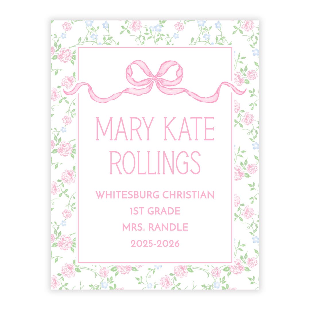 PRINTABLE Editable School Binder Cover | 8.5x11 Personalized Corjl ...