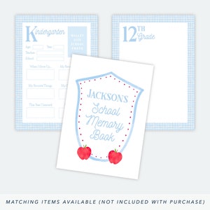 Printable School Memory Book Cover Page School Memory Box | Etsy