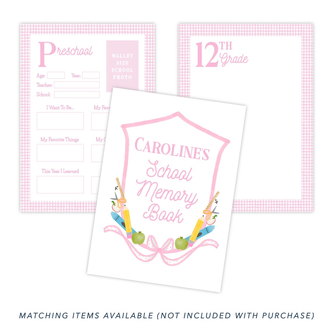 PRINTABLE Blank School Memory Pages K–12 | Editable School Memory Book ...