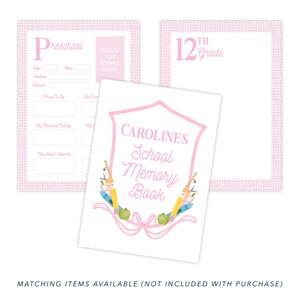 PRINTABLE Blank School Memory Pages K–12 | Editable School Memory Book ...