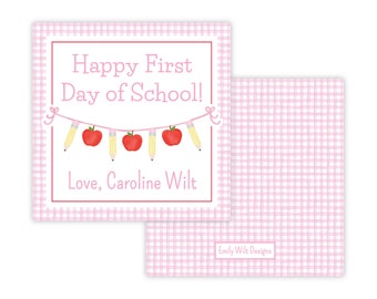 First Day of School Teacher Gift Tag, Printable Teacher Gift Tag ...