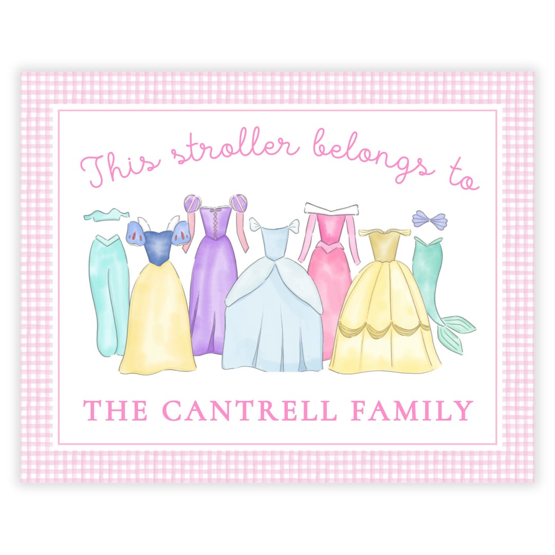 PRINTABLE Stroller Tag, Stroller Tag Digital Download, Printable ...