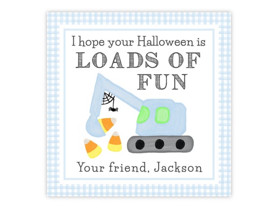 Printable Halloween Tag Loads of Fun Self Edit Template - Etsy