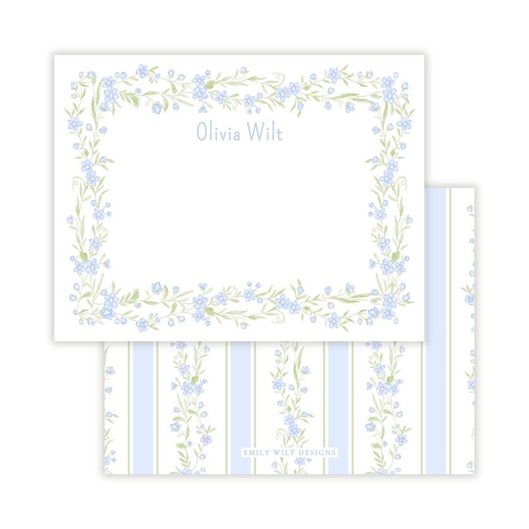 Printable Stationery for Women, Personalized Stationery, Printable Note ...