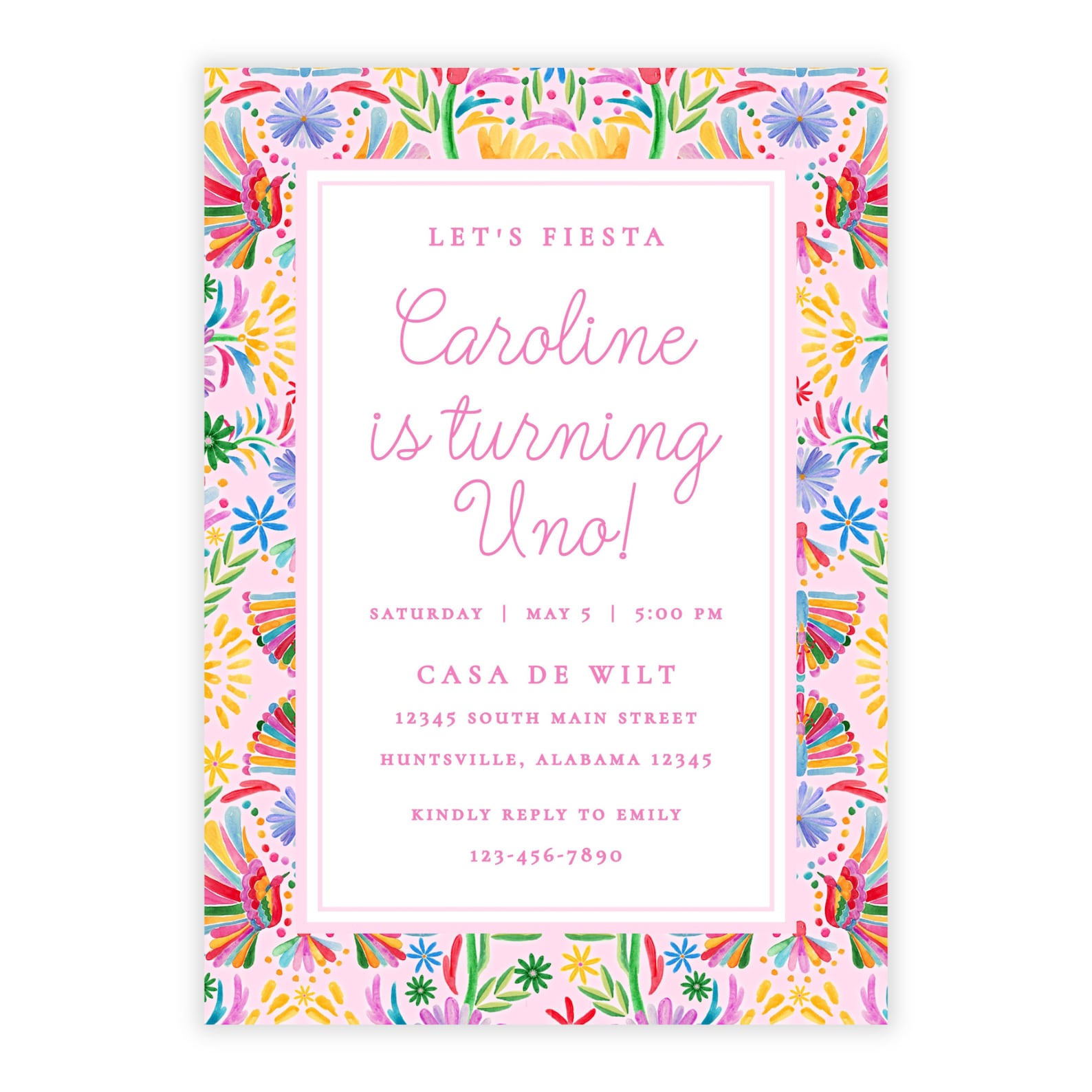 Printable Cinco De Mayo Birthday Party Invitation, Fiesta Birthday ...