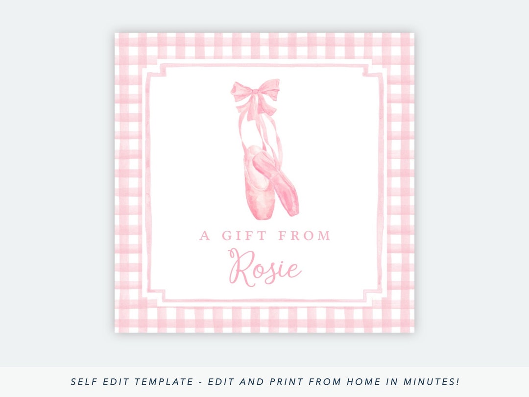 Printable Calling Cards for Girls Ballet Calling Cards - Etsy