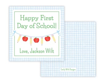 First Day of School Teacher Gift Tag, Printable Teacher Gift Tag ...