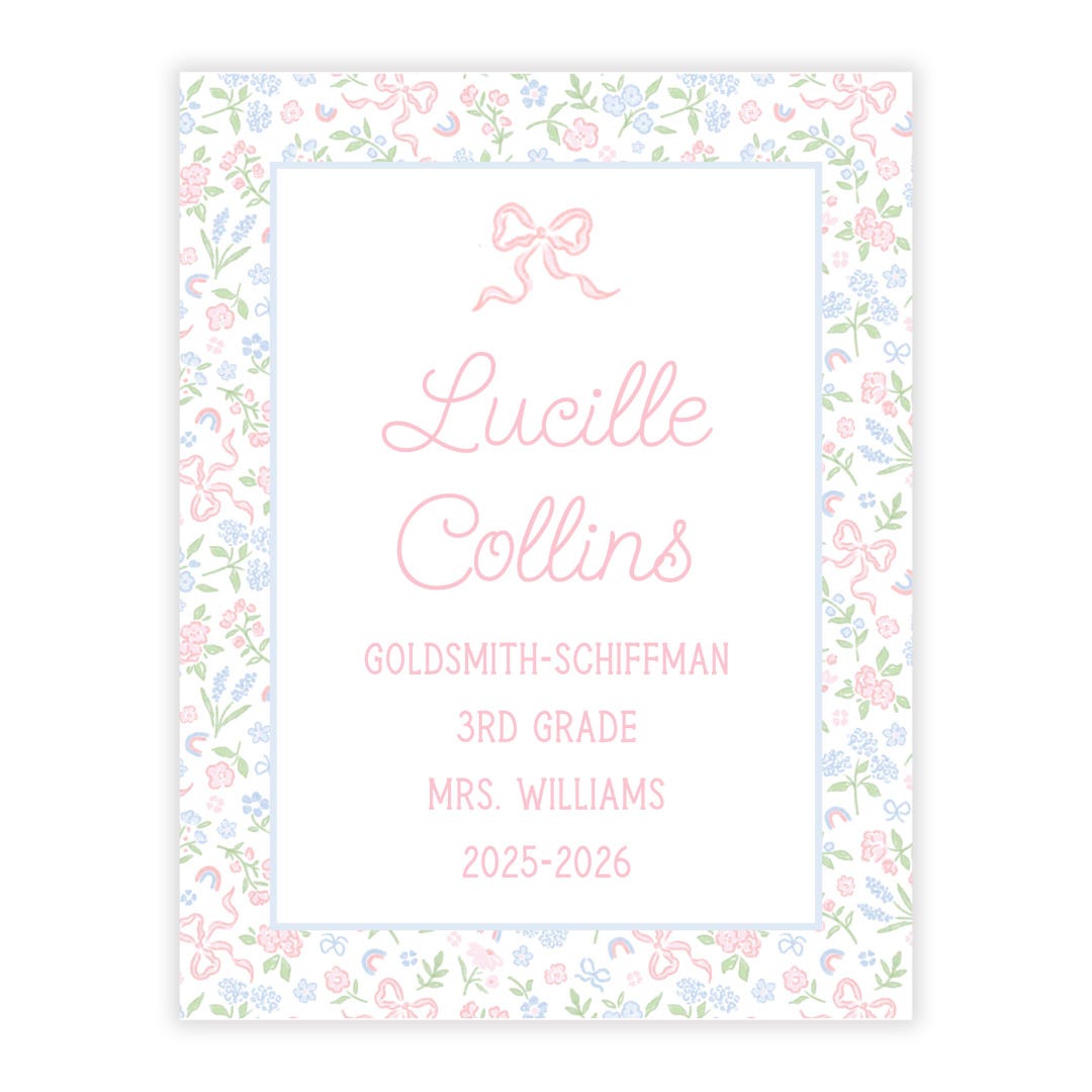 PRINTABLE Editable School Binder Cover | 8.5x11 Personalized Corjl ...
