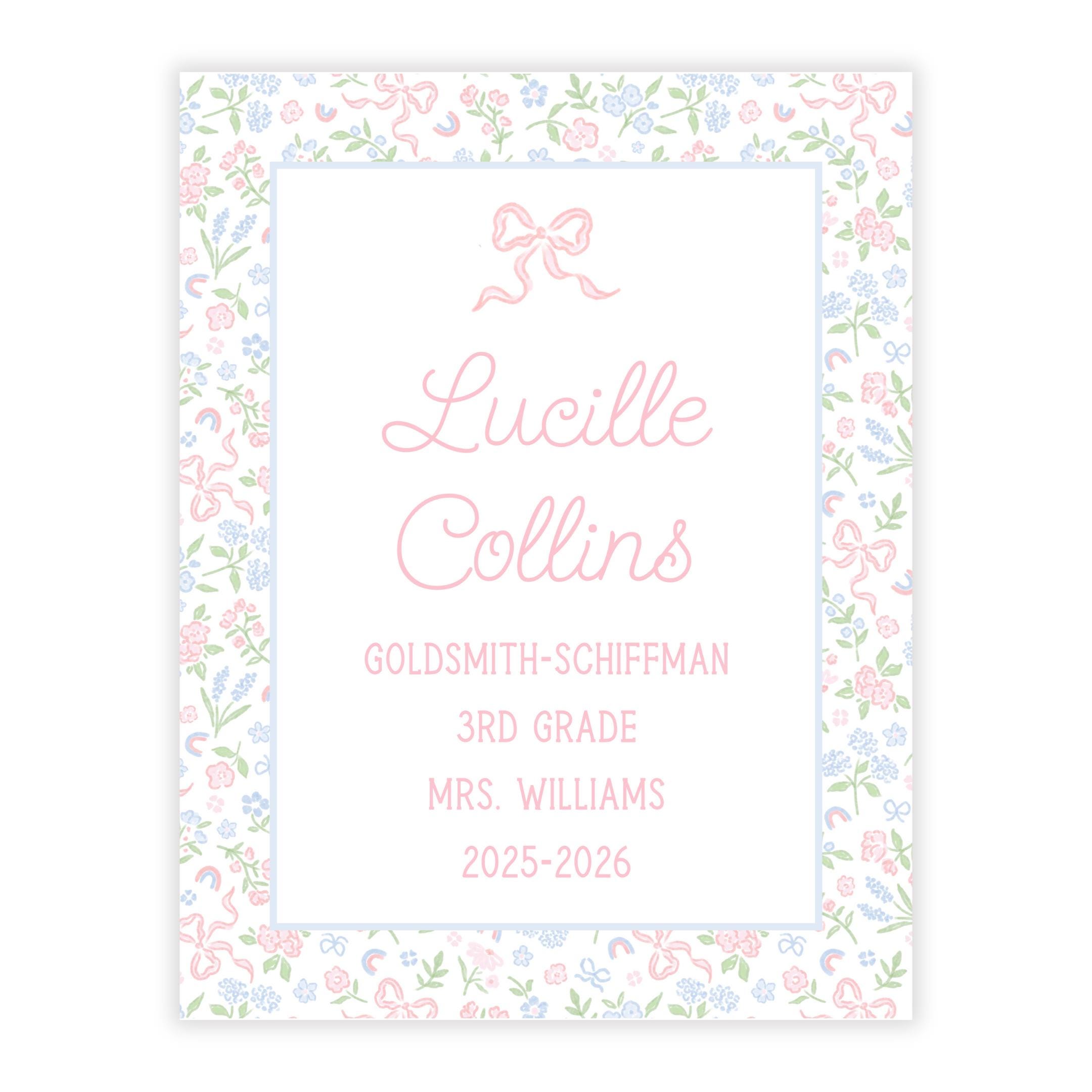 PRINTABLE Editable School Binder Cover | 8.5x11 Personalized Corjl ...