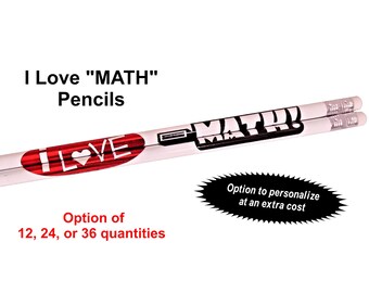 Math Pencils - Etsy