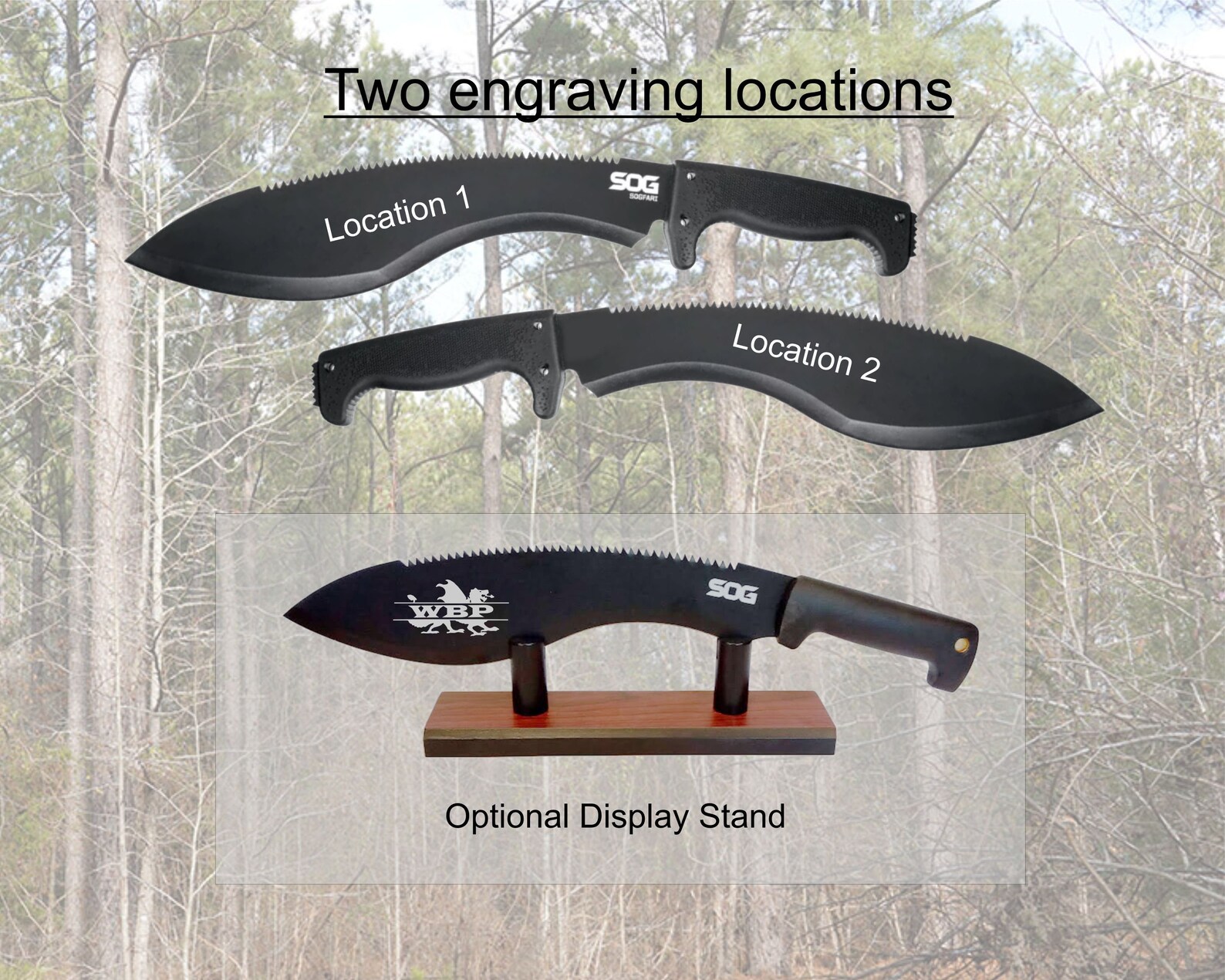 SOG Kukri Machete Custom Engraved Machete Graduation Gift - Etsy