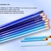 Shades of Blue Pencils Back to School Supplies Personalized - Etsy