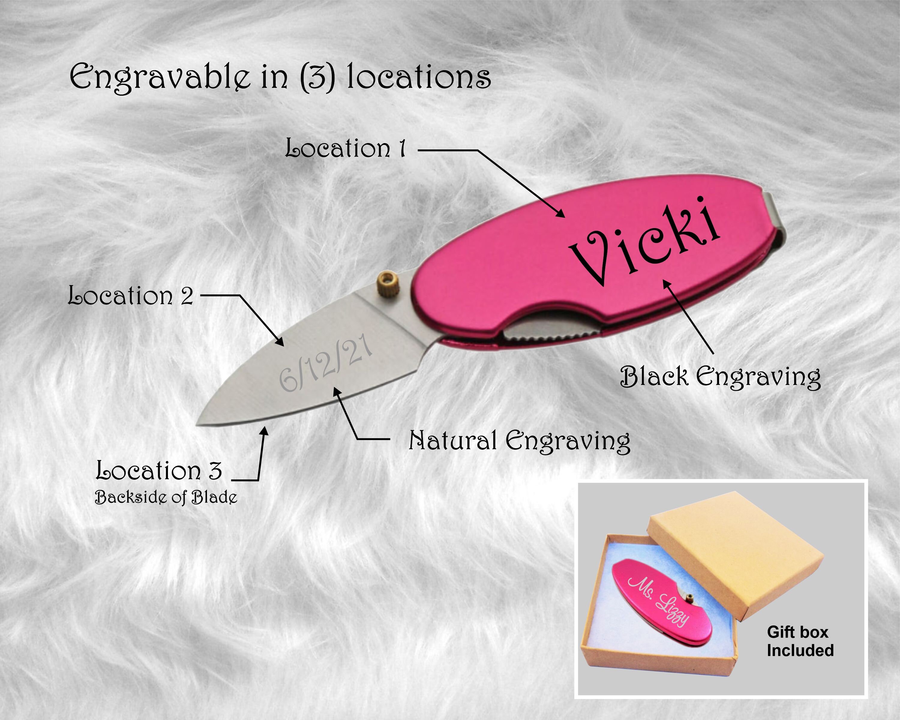 Pocket Knife Mini Knife Pink Knife | Etsy