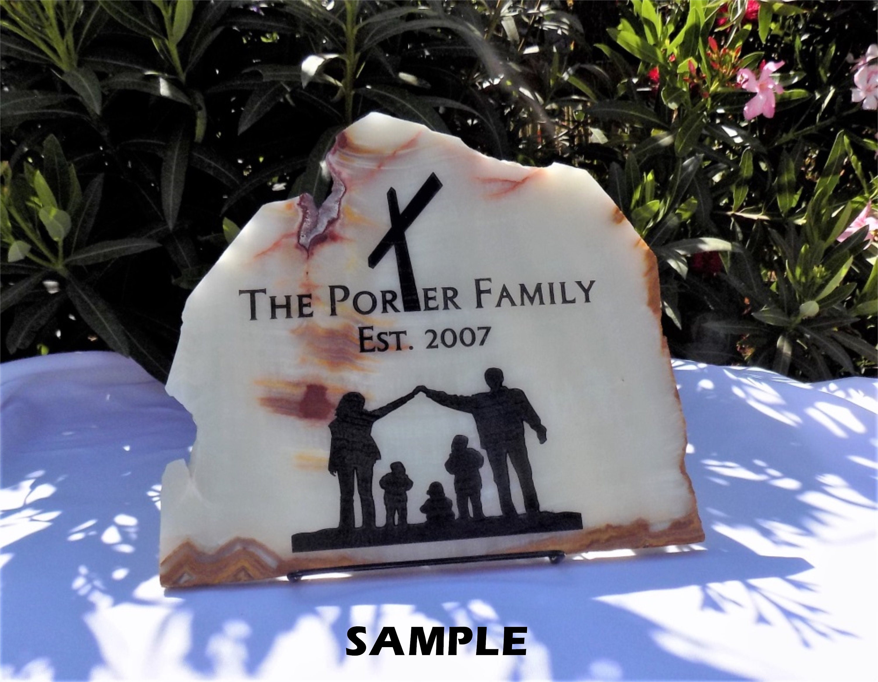 Custom Engraved Plaque, Onyx Plaque, Newlywed Gift, (OP112) - Etsy