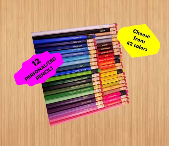 Personalized Pencils Back To School Custom Printed Pencils | Etsy