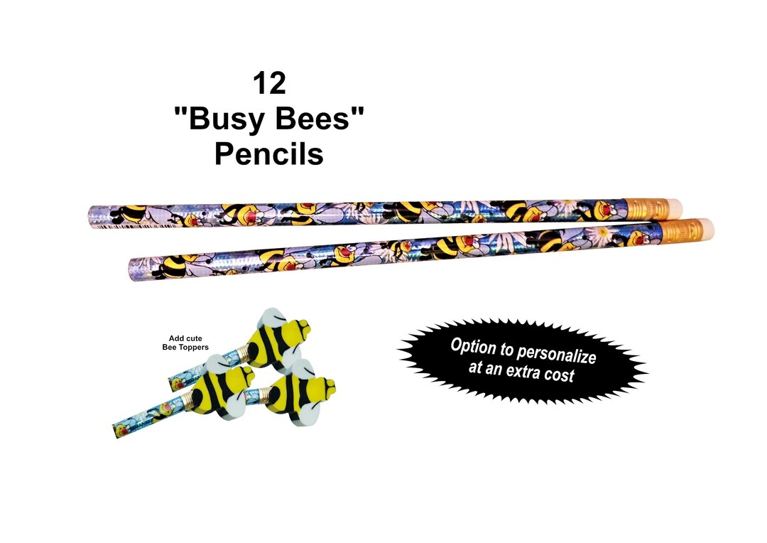 Pencils, Personalized BEE Pencils, Back to School - Etsy