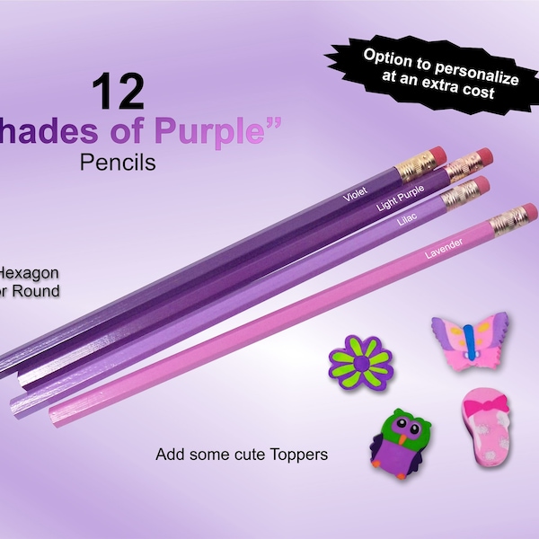 Purple Pencils - Etsy