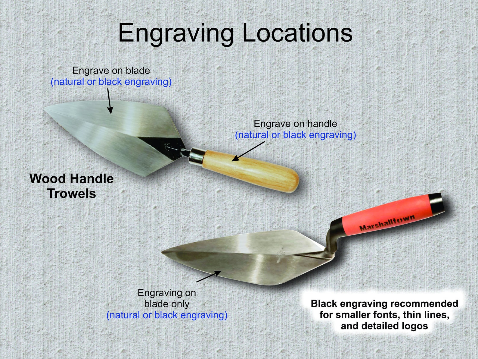 Custom Engraved Mason Trowel,personalized Hand Trowel, Marshalltown - Etsy