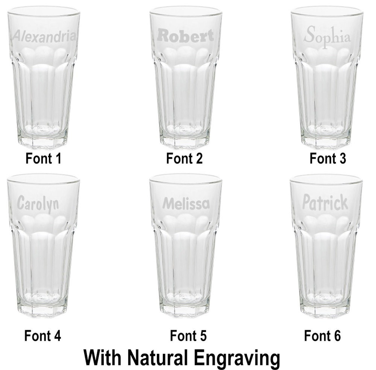 Custom Engraved Soda Glass 22oz Personalized Drinking Glass - Etsy