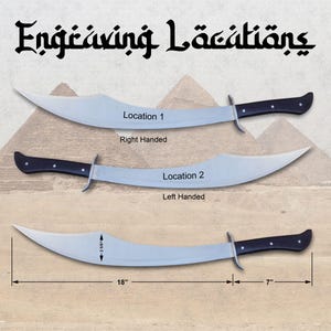 Arabian Sword, Engraved Sword, Scimitar, Wedding Sword, Cake Cutter - Etsy