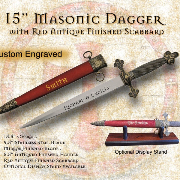 Engraved Dagger - Etsy