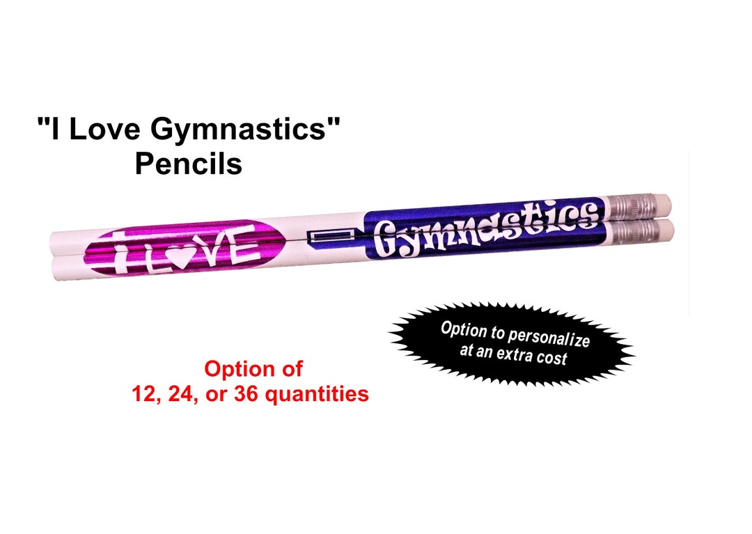 Crayon de gymnastique, crayons personnalisés, fournitures de rentrée ...