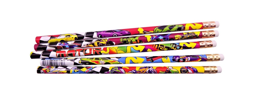 Motor Car Pencils, Personalized Pencils, Back to School Supplies - Etsy