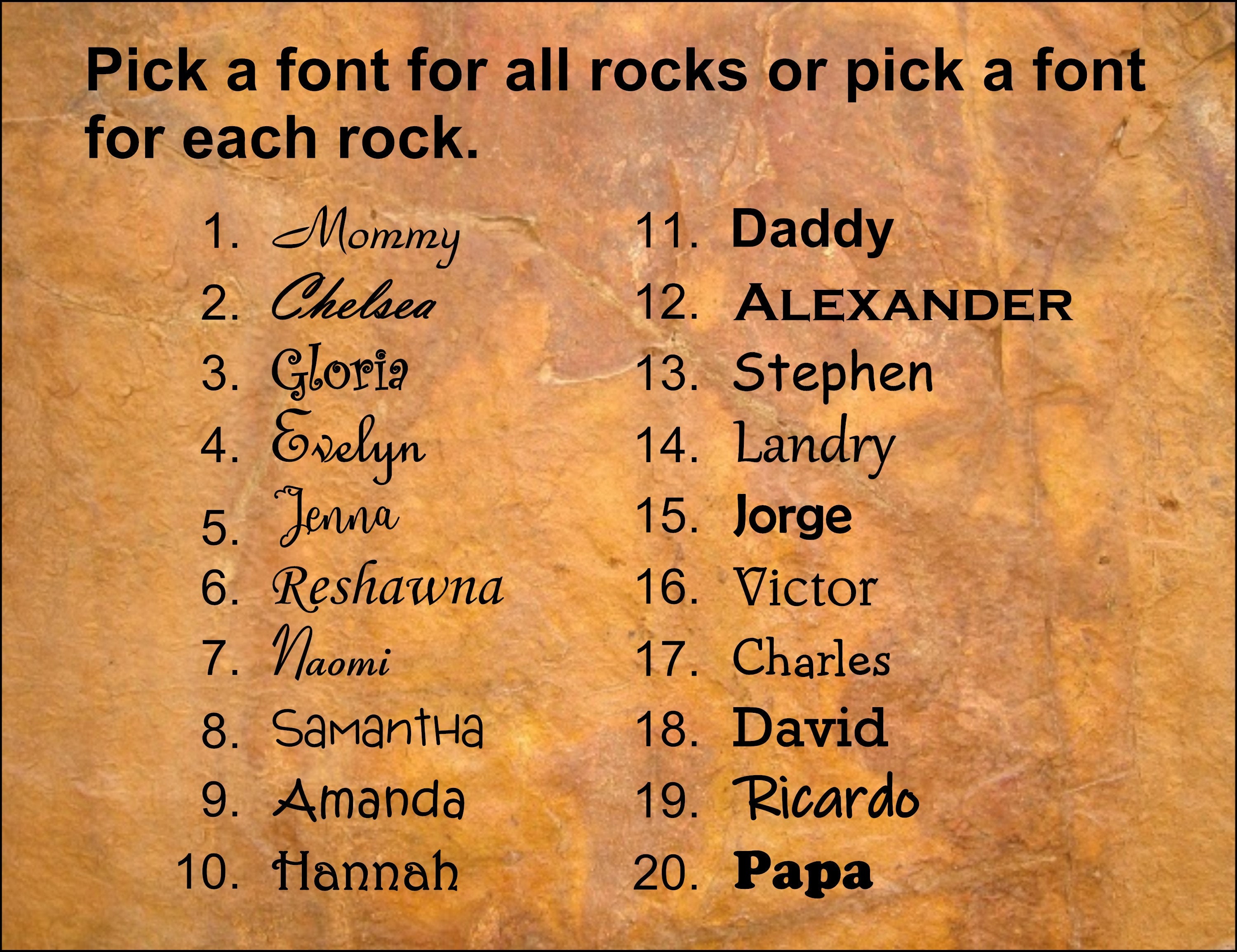 Personalized Rocks Family Rocks Name Rocks Etsy Personalized Rocks Family Rocks Name Rocks Etsy