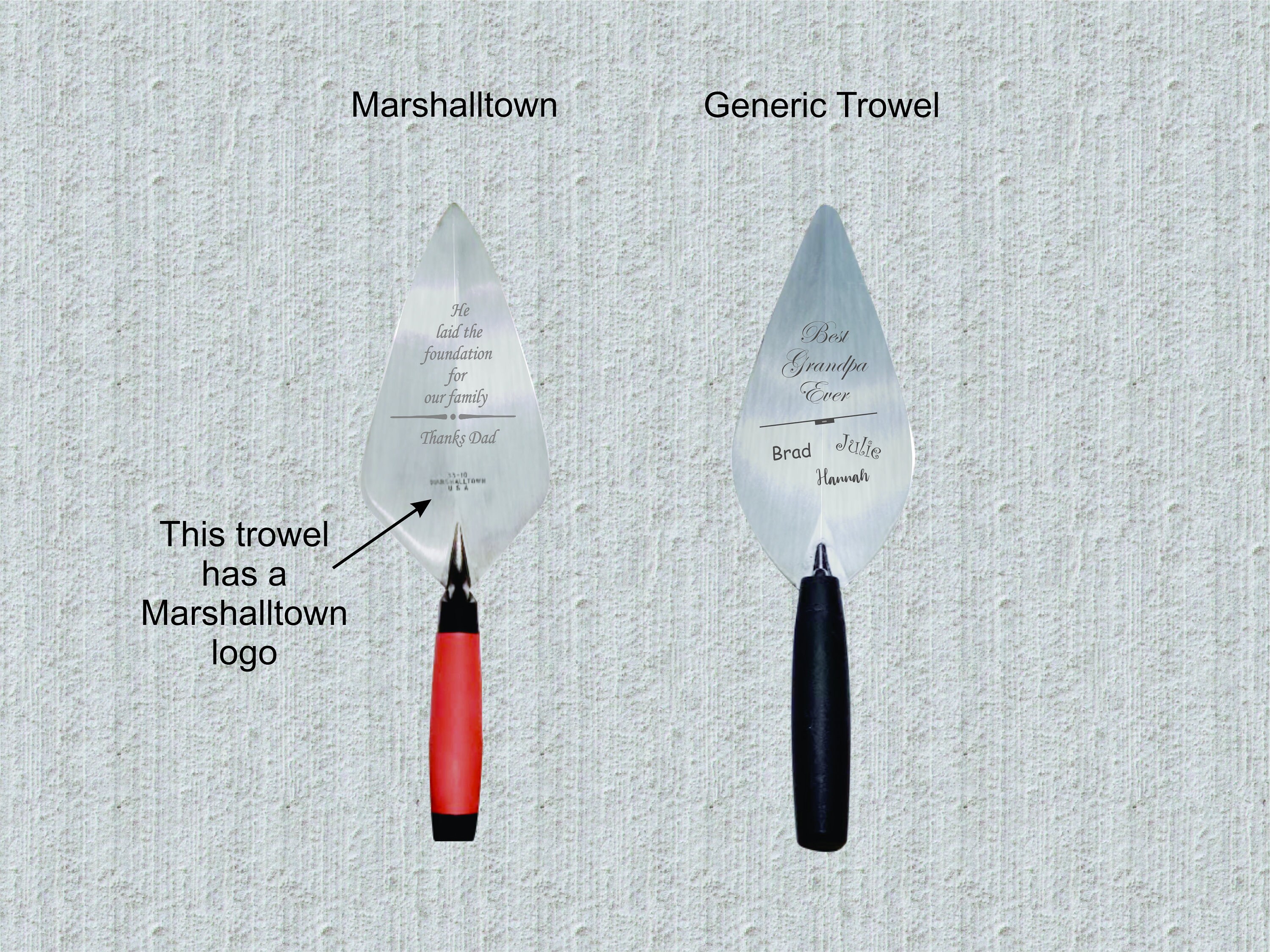 Custom Engraved 10 Mason Trowel Brick Trowel | Etsy