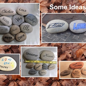 Engraved Rocks, Small Size Engraved Rocks, 2" to 2 1/2" - Etsy