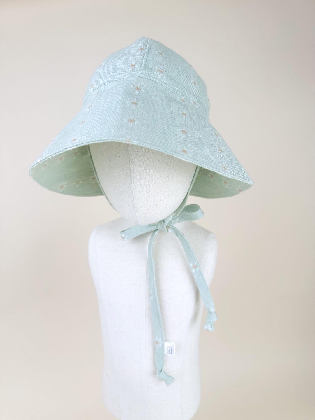 Daisy Sun Hat | Cotton Wide Brim Sunhat for Baby and Toddler - Etsy