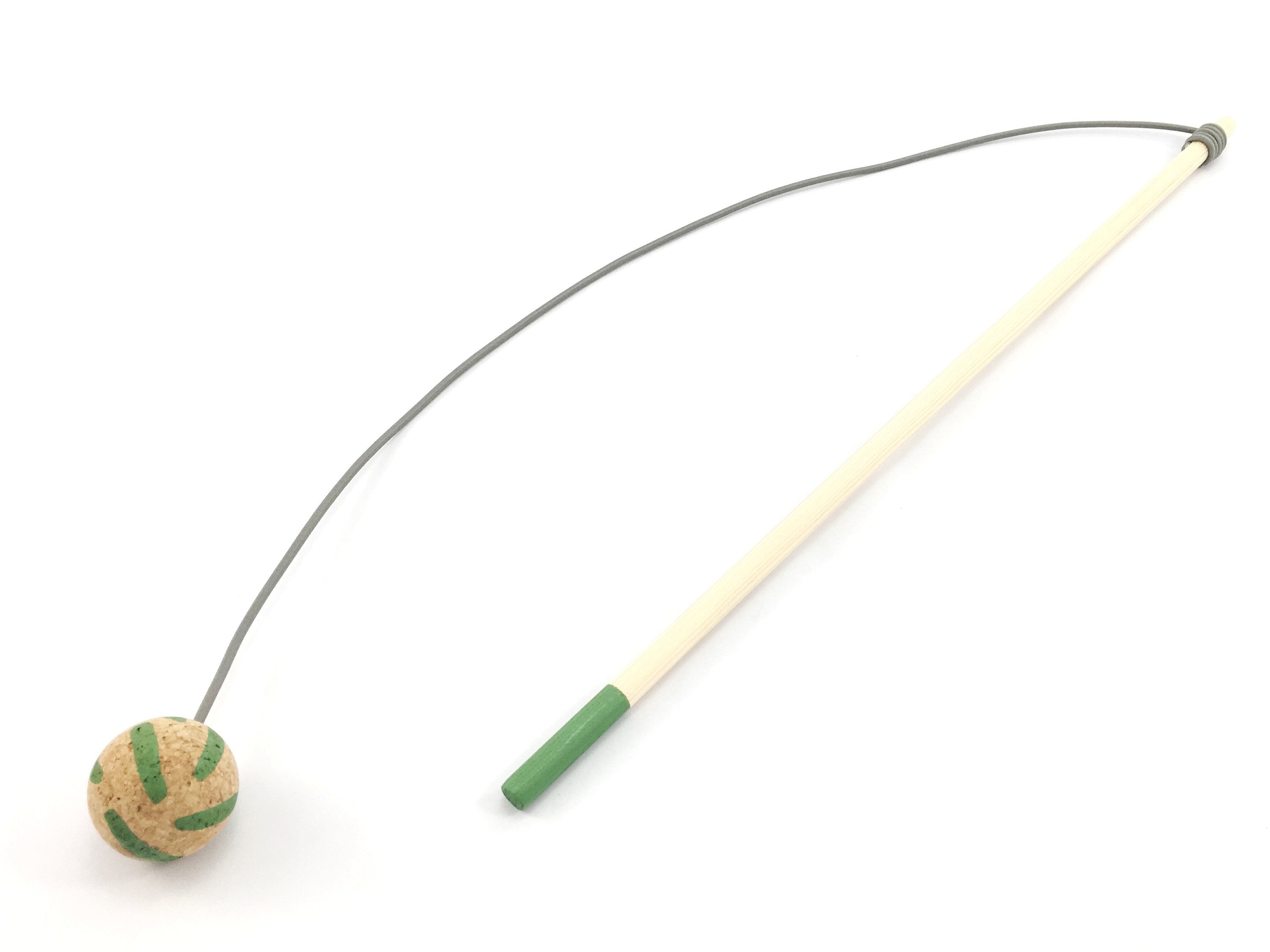 Cat Teaser Wand Toy With Cork Ball Cat Ball Toy Interactive - Etsy ...