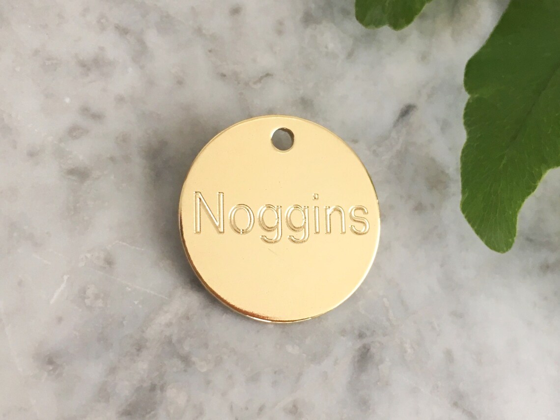 Luxury Cat ID Tag in Solid Brass Personalised Engraving Both - Etsy