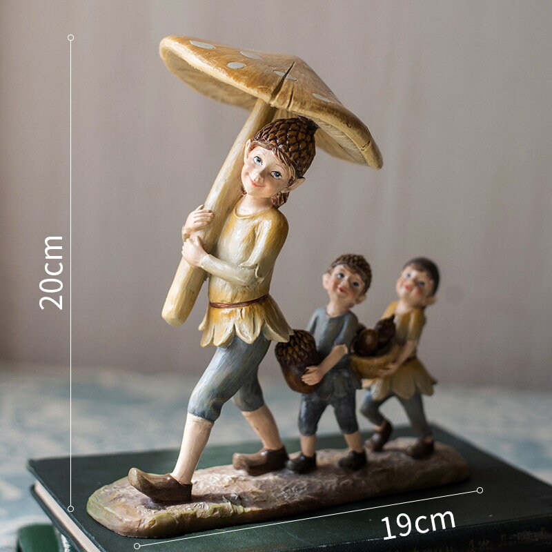 Cute Resin Fairy Garden Forest Elf Sculpture Figurine Resin - Etsy