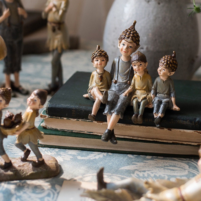 Cute Resin Fairy Garden Forest Elf Sculpture Figurine Resin - Etsy