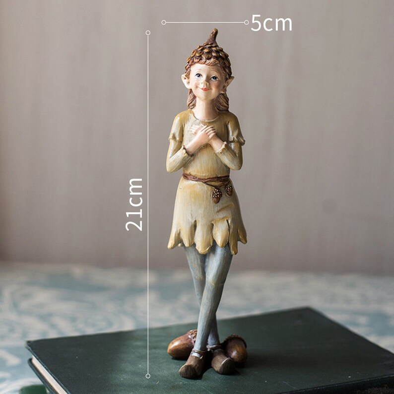 Cute Resin Fairy Garden Forest Elf Sculpture Figurine Resin - Etsy