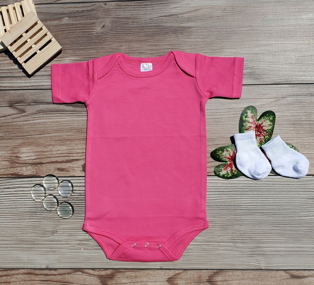 Hot Pink Onesie Blanks, Colored Onesie, Onesie Blank, GC Blanks ...